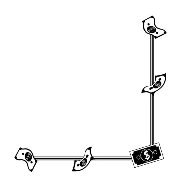 Download Stylized Money Pathway Borders & Corners Online - Creative Fabrica