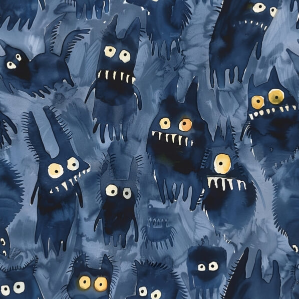 Download Whimsical Monsters Pattern Patterns Online - Creative Fabrica