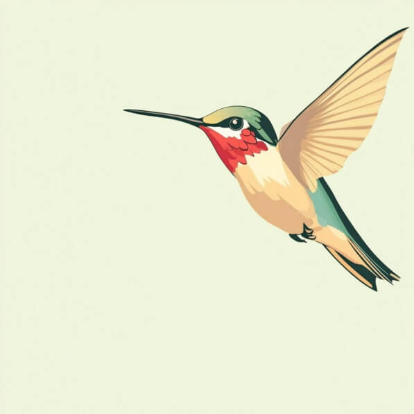 Scarica Illustrazione di un Colibrì in Volo Sfondi Online - Creative ...