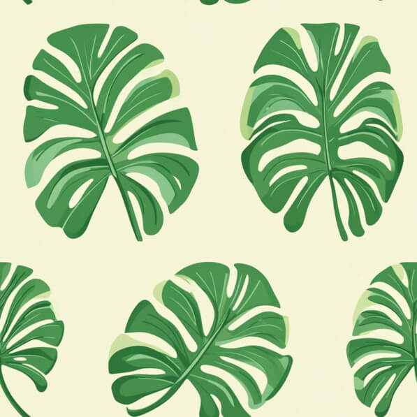 Download Monstera Leaves Pattern Patterns Online - Creative Fabrica