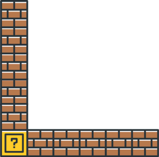Download Brick Wall Corner with Question Mark Block Borders & Corners ...