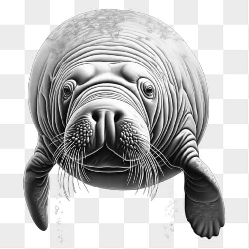 Download Illustration of a Walrus Sketches Online - Creative Fabrica