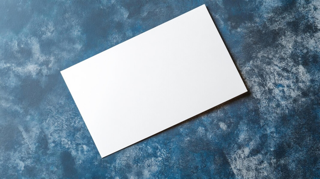 Download Blank White Card on Blue Textured Background Mockups Online ...