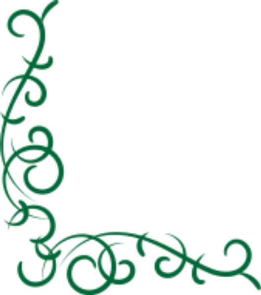 Download Elegant Green Vine Design Borders & Corners Online - Creative ...
