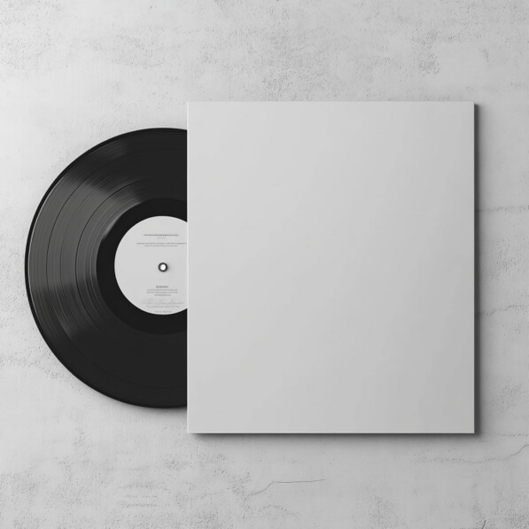 Download Vinyl Record and Blank Album Cover Mockups Online - Creative ...