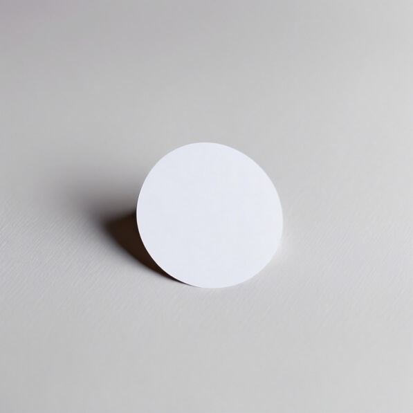Descarga Círculo blanco minimalista sobre superficie gris Mockups En ...