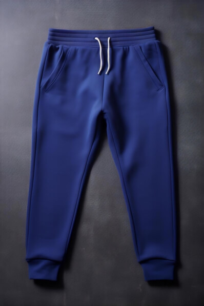 Download Stylish Blue Sweatpants on Dark Background Mockups Online ...