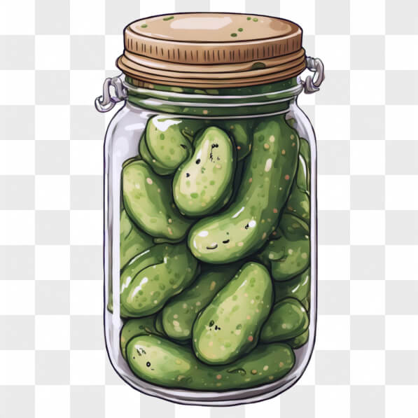 Download Cartoon Pickles in a Jar Cartoons Online - Creative Fabrica
