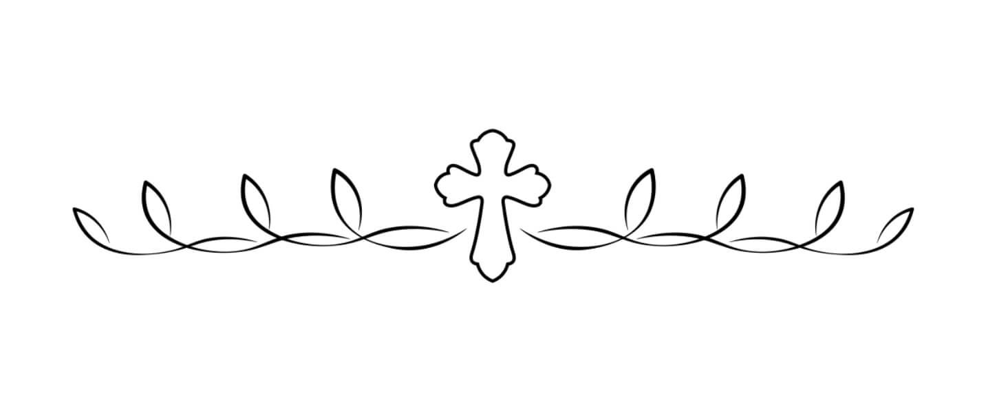 Download Decorative Cross with Leaf Patterns Borders & Corners Online ...