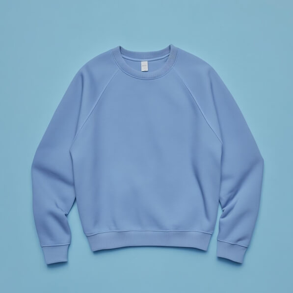 Download Light Blue Sweatshirt on Blue Background Mockups Online ...