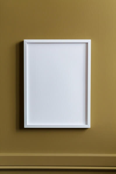 Download Blank Picture Frame on Olive Green Wall Mockups Online ...