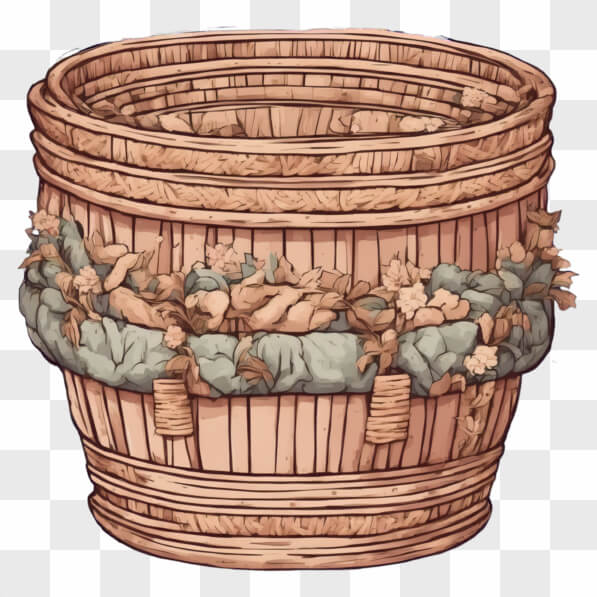 Download Intricately Designed Wooden Basket Cartoons Online - Creative ...