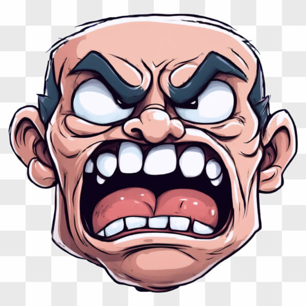Download Cartoon Angry Man Face Cartoons Online - Creative Fabrica