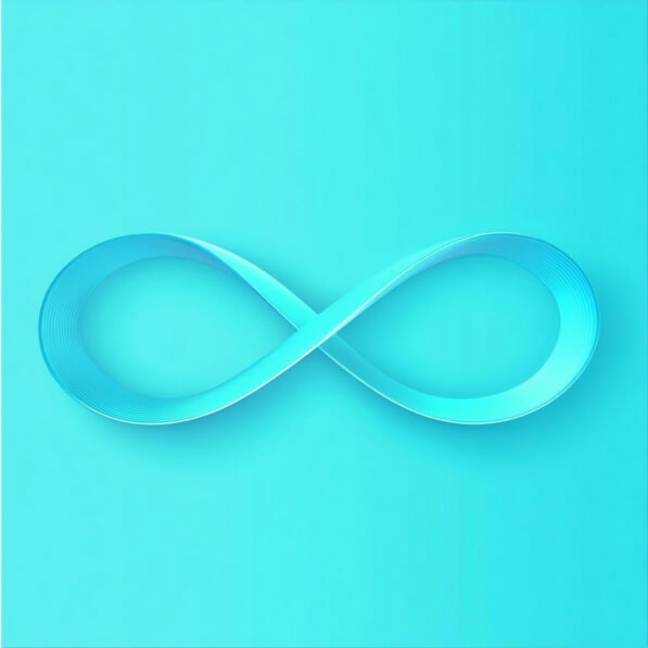 Download Stylized Infinity Symbol in Blue Backgrounds Online - Creative ...