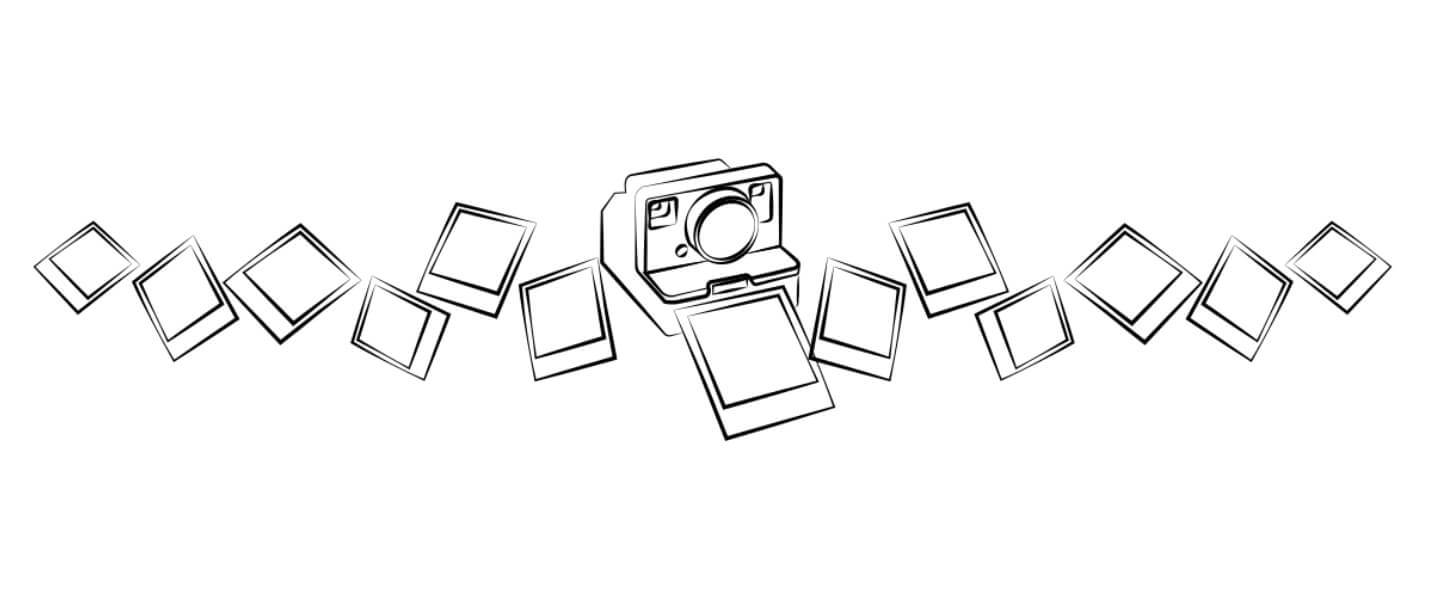 Download Illustration of Camera and Photo Frames Borders & Corners ...
