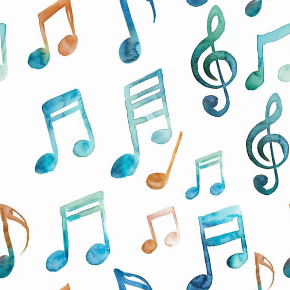 Download Colorful Musical Notes Pattern Patterns Online - Creative Fabrica