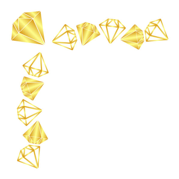 Download Stylized Golden Diamonds Border Borders & Corners Online ...