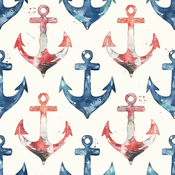Download Colorful Anchor Pattern Patterns Online - Creative Fabrica