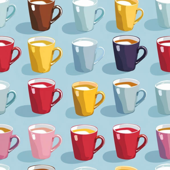 Download Colorful Cups Pattern Patterns Online - Creative Fabrica