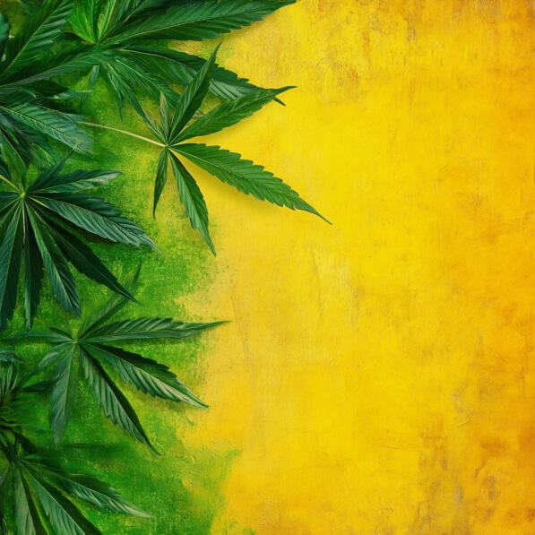 Download Cannabis Leaves on a Colorful Background Backgrounds Online ...