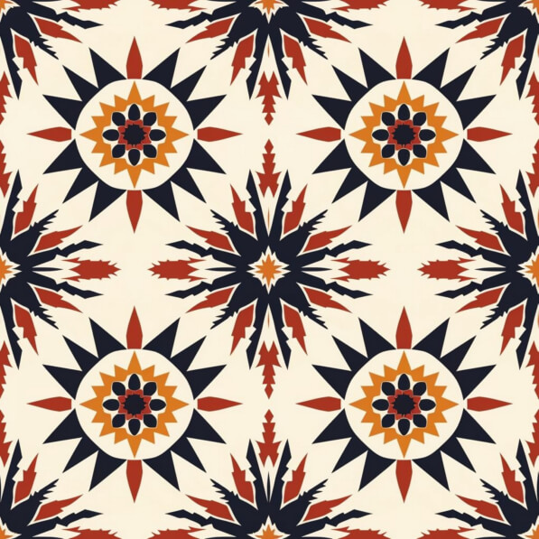 Download Geometric Star Pattern in Vibrant Colors Patterns Online ...