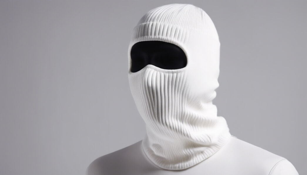 Download White Ribbed Balaclava on Mannequin Mockups Online - Creative ...