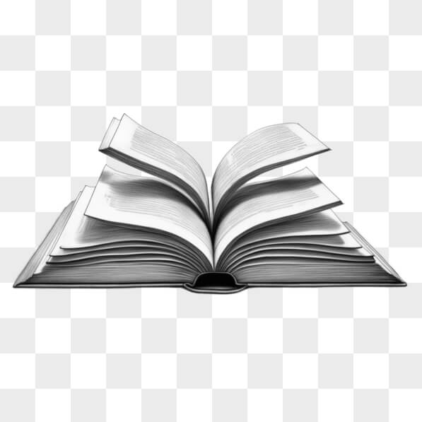 Scarica Libro aperto con pagine sfogliate Schizzi Online - Creative Fabrica