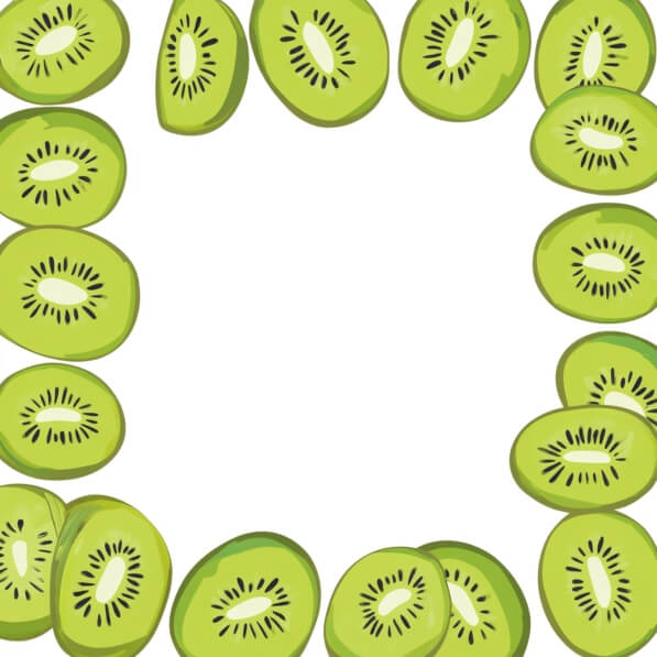 Download Sliced Kiwi Border Design Backgrounds Online - Creative Fabrica