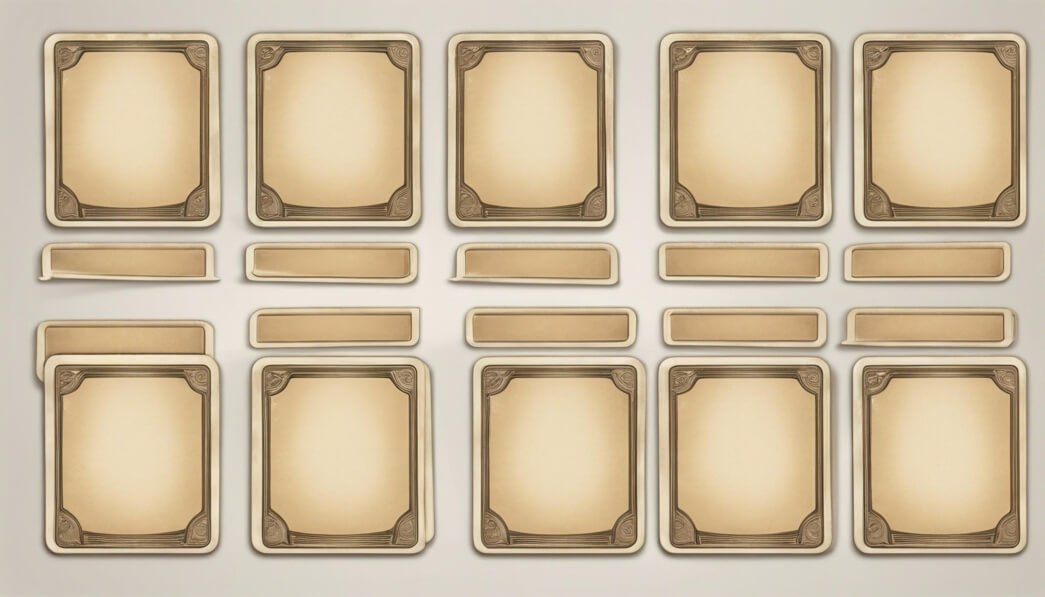 Download Blank Cards and Labels in a Vintage Style Mockups Online ...