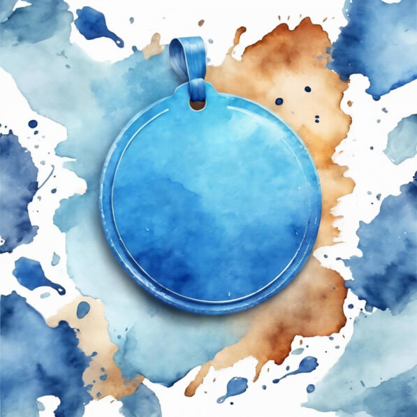 Baixe Tag Azul Artística com Fundo de Aquarela Backgrounds - Creative ...