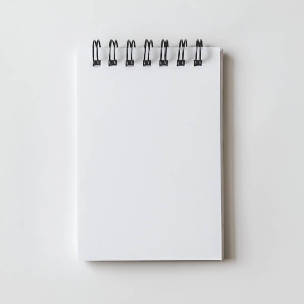 Download Blank Notepad on Plain Background Mockups Online - Creative ...