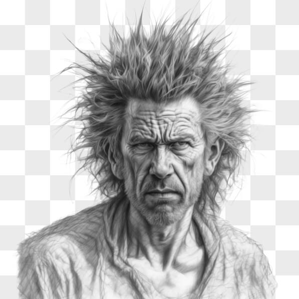 Download Rugged Portrait of an Older Man Sketches Online - Creative Fabrica