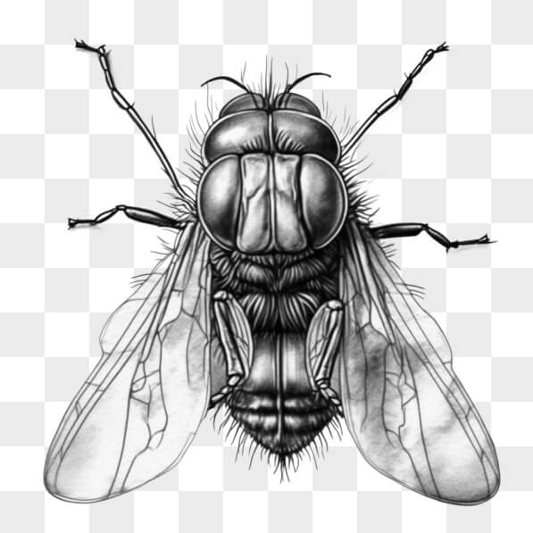 Download Detailed Illustration of a Fly Sketches Online - Creative Fabrica