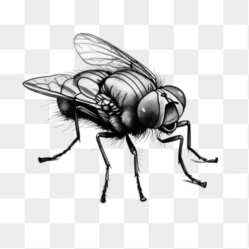 Download Detailed Illustration of a Fly Sketches Online - Creative Fabrica