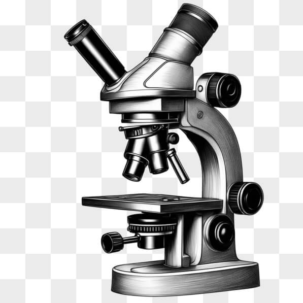 Download Illustration of a Microscope Sketches Online - Creative Fabrica