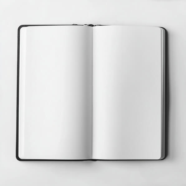 Download Open Notebook with Blank Pages Mockups Online - Creative Fabrica