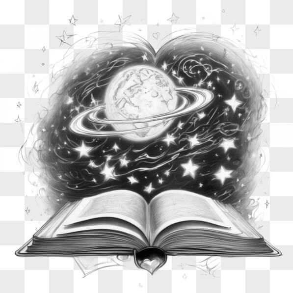 Download Cosmic Book Illustration Sketches Online - Creative Fabrica