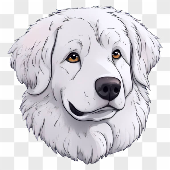 Descarga Ilustración de un perro blanco amigable Cartoons En Línea ...