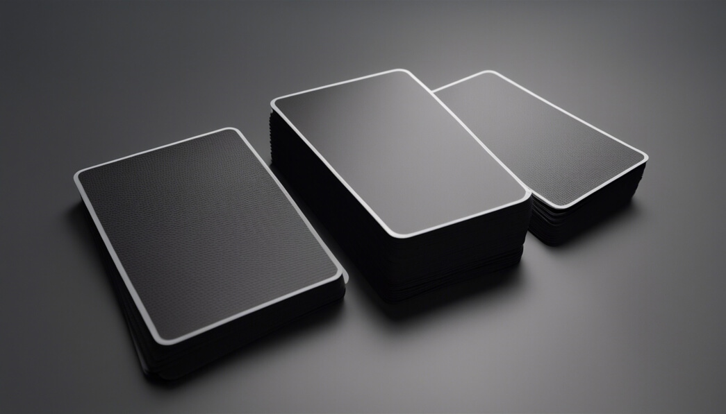 Download Stacks of Black Playing Cards Mockups Online - Creative Fabrica