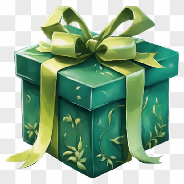 Download Decorative Gift Box with Ribbon Cartoons Online - Creative Fabrica