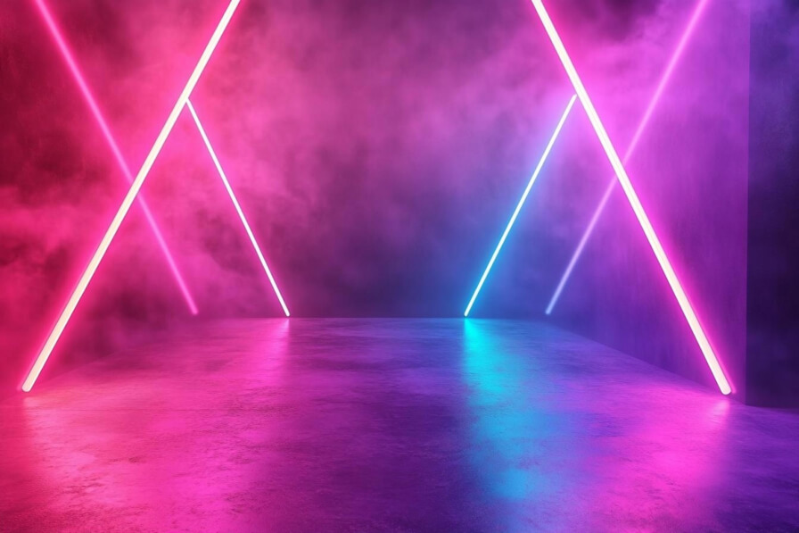 Download Neon Lights in a Misty Environment Backgrounds Online ...