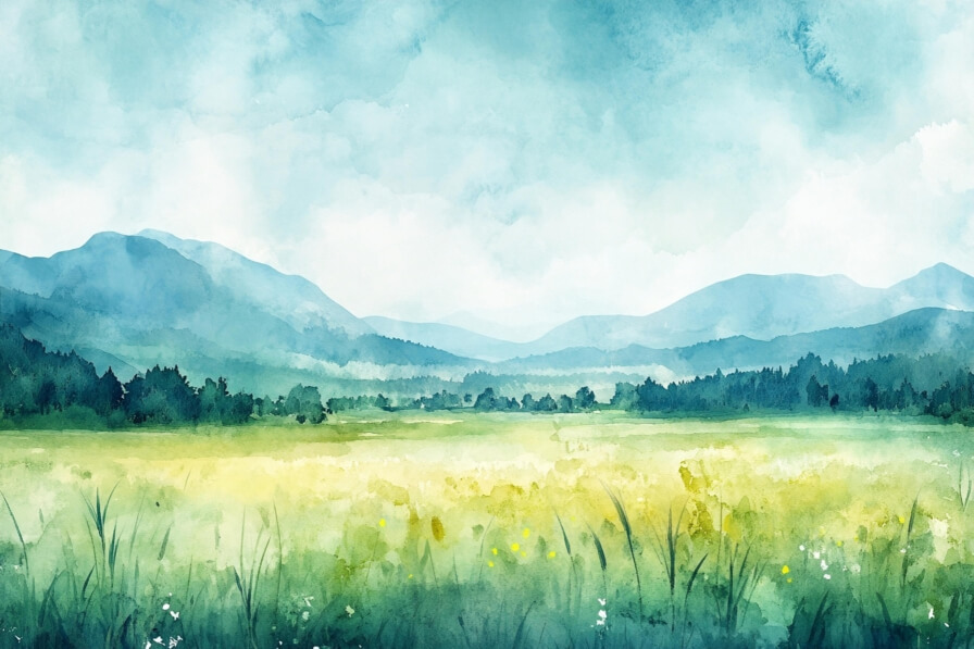 Download Peaceful Landscape with Rolling Hills and Meadow Backgrounds ...