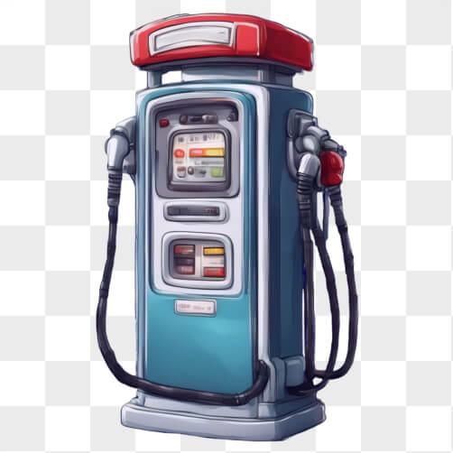 Download Vintage Gas Pump Cartoons Online - Creative Fabrica