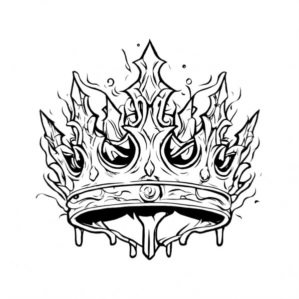 Download Intricate Fantasy Crown Design Coloring pages Online ...