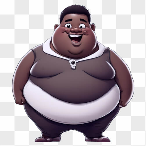 Fat Black Cartoon Images Free Download on Creative Fabrica