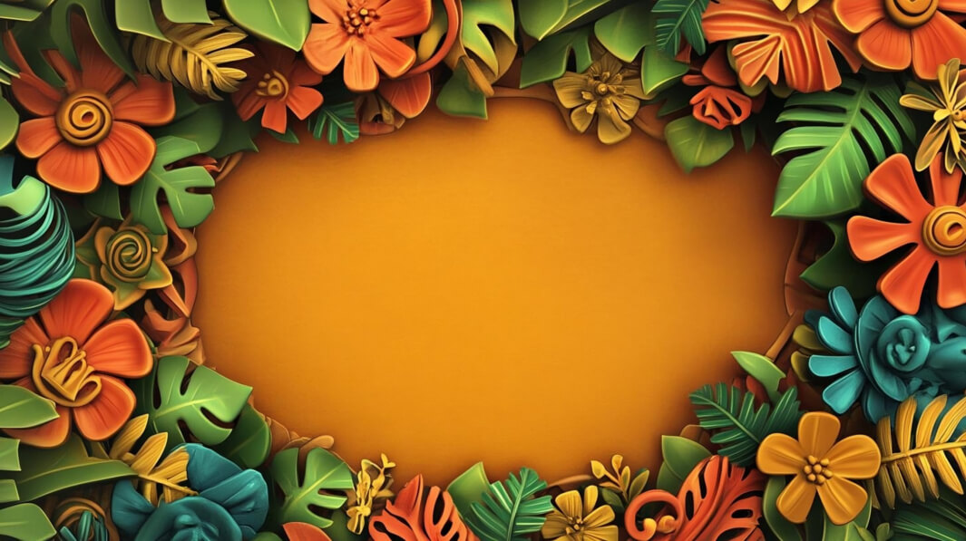 Scarica Cornice Floreale Colorata Sfondi Online - Creative Fabrica