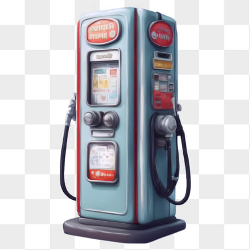 Download Vintage Gas Pump Cartoons Online - Creative Fabrica