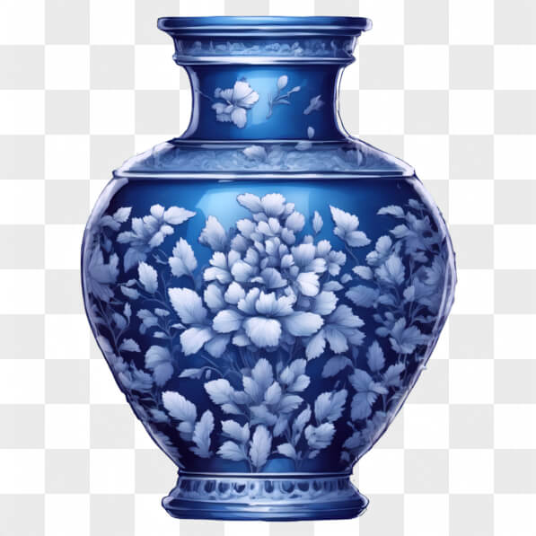 Download Blue Floral Vase Cartoons Online - Creative Fabrica