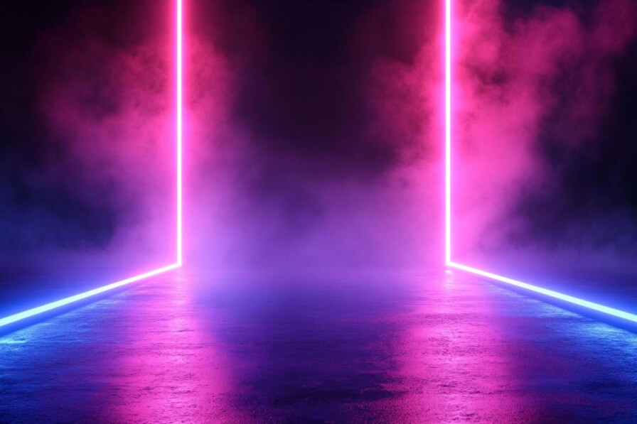 Download Neon Lights in a Smoke-filled Environment Backgrounds Online ...