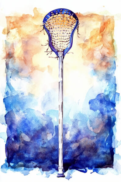 Download Lacrosse Stick in Watercolor Backgrounds Online - Creative Fabrica
